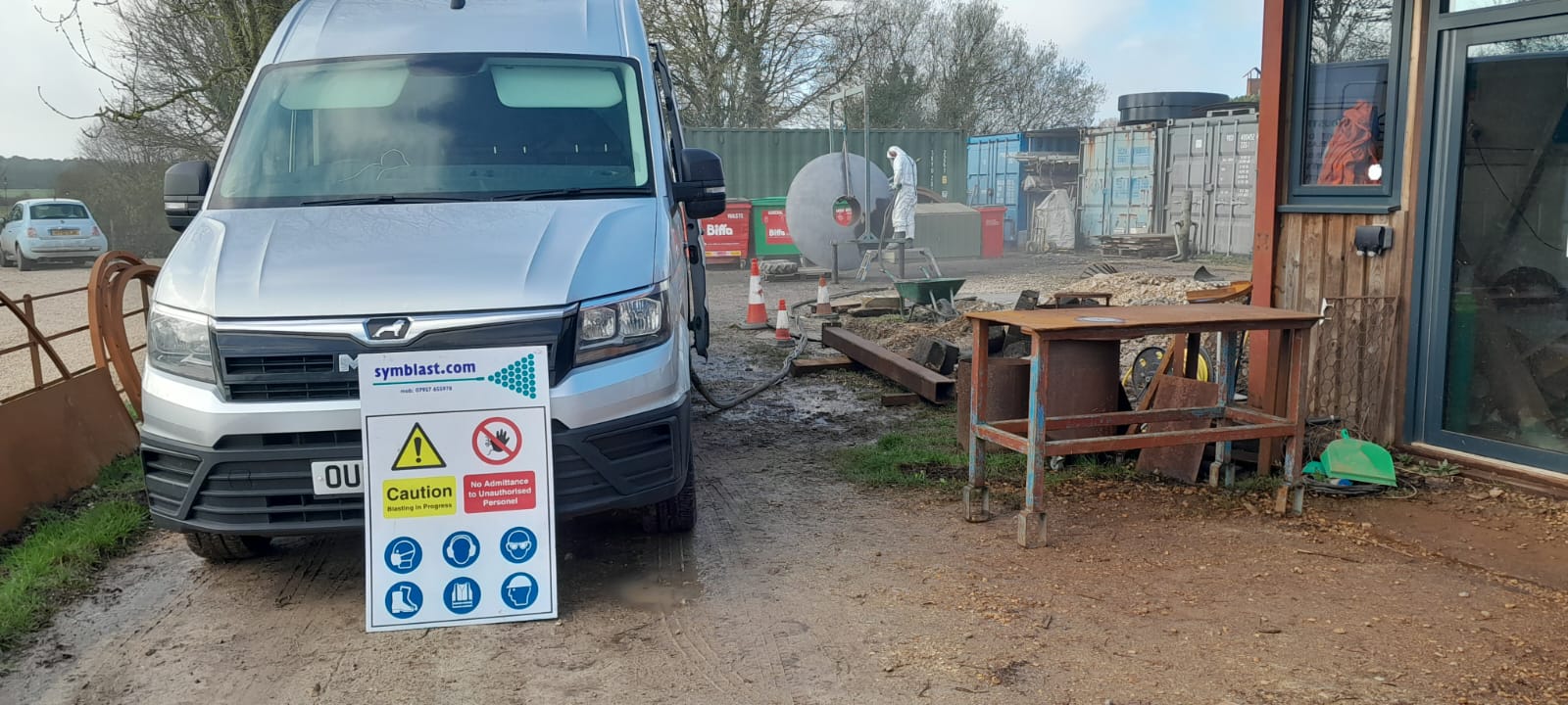 Sandblasting to remove mill scale in Dorset - Symblast